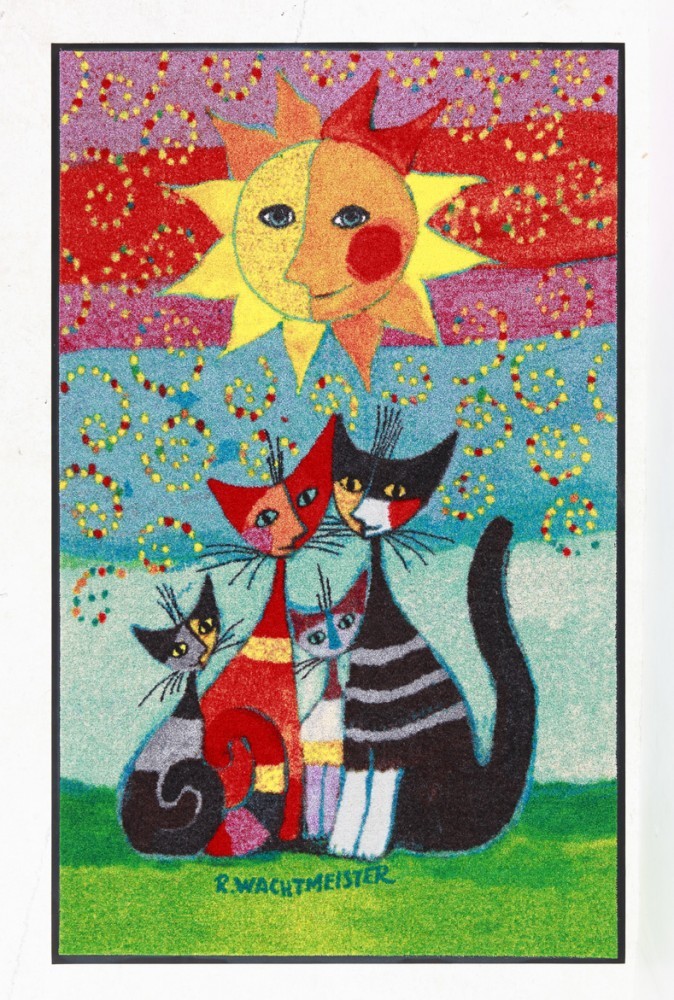 Rosina Wachtmeister Fußmatte Momenti 75 x 120 cm Salonloewe waschbar Katzenmotiv